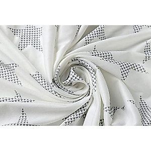 Bassinet Fitted Sheets 4 Pack for Baby Boy and Girl, Stretchy Soft Knitted Sheet Universal for Hourglass Oval and Rectangle Bassinet Mattress, Unisex Stripe Star Cloud and Arrow Printing