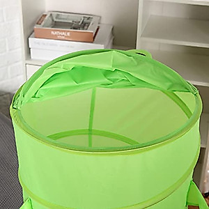 Cartoon Dirty Cloth Toys Bag: Laundry Hamper Bag Frog Laundry Basket Collapsible Fabric Laundry Clothes Bag Folding Washing Bin for Bathroom College Closet Behind Doors