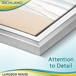 Langdon House 5x7 Silver Picture Frame, Distinguished Edging for Classic Style, Richland Collection