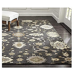 Crate and Barrel Juno Gray Traditional Persian Handmade 100% Wool Rugs & Carpets (6x9)