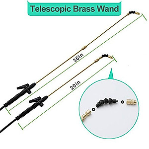 ITISLL Garden Pump Sprayer Adjustable Brass Nozzle (319NT3)