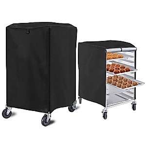 Grehge n Pan Rack Cover, 23x28x32in High Density Waterproof and Dustproof Bread Rack Cover, Bakery Single Rack Covers.