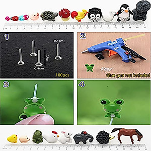 Eipoaks 300PCS Fairy Garden Accessories Outdoor, Miniature Fairy Garden Kit Micro Landscape DIY Ornaments for Home Garden Potted Plant Bonsai Terrarium Dollhouse Decor