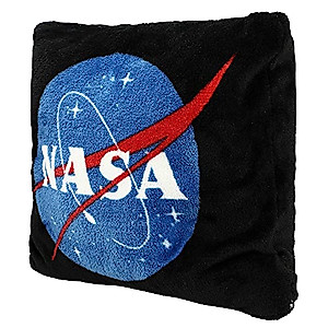 Bioworld NASA Lunar Module Print Pocket Throw Convertible Pillow/Blanket