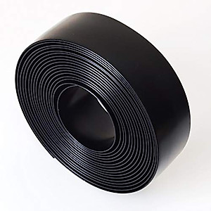 50ft Long 2" Wide Vinyl Chair Strapping. Repair & Replacement Matte Finish. for Patio Outdoor Lawn Garden Durable Attractive (Black)