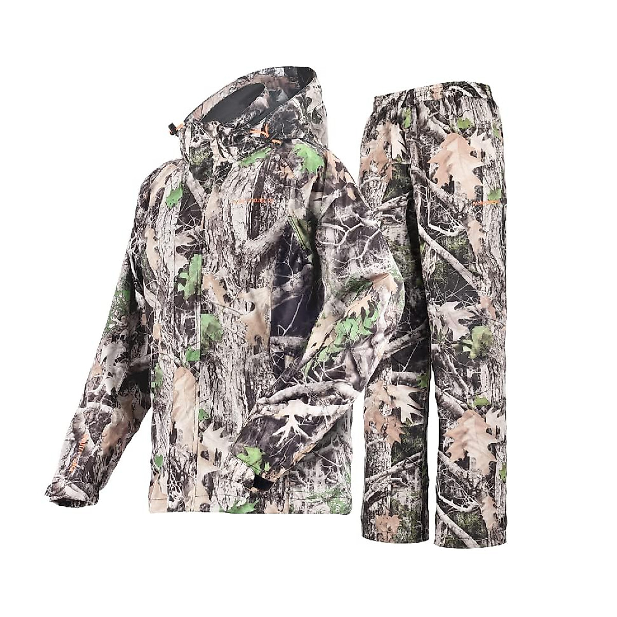 Acme Projects Men's Rain Suit (Jacket + Pants), 100% Waterproof, Breathable, Taped Seam, 10000mm/3000gm, YKK Zipper (as1, alpha, l, regular, regular, Camouflage)