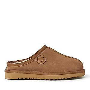 Fireside by Dearfoams Dempsey Genuine Shearling Clog, Chestnut, 2 Big Kid