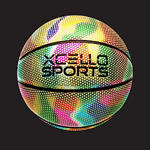 Xcello Sports Basketball Official Size Holographic with Pump