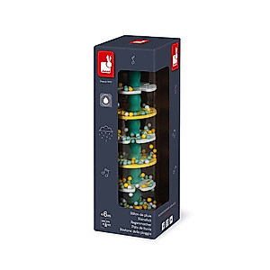 Janod - Pure Collection – Bumble Bee Rainstick My First Music Toy - Ages 6 Months+ - J05193