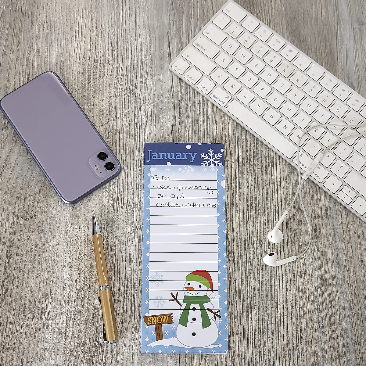 The Lakeside Collection Set of 12 Magnetic List Pads - Notepads for Fridge - Holidays, Set of 13