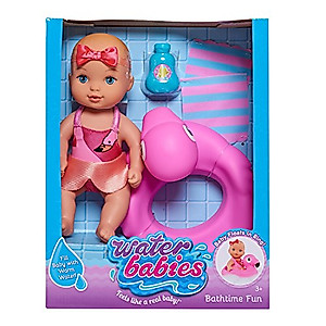 Waterbabies Doll Bathtime Fun, Flamingo, Water Filled Baby Doll Bath Toy and Accessories