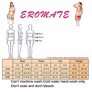 Sexy Exotic Bridal White Lingerie Set for Women Lace Nightwear Garter Belts with Stocking (White, S/M)