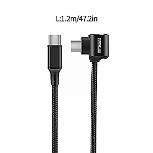 BGNTBUK Cat7a Cables Suitable for DJI Avata/FPV Through Glasses Two Way Data Cable Multifunction Transmission 1.2M Ultra Long Type C Data Cable Plug in Tens Unit Compatible with Machine