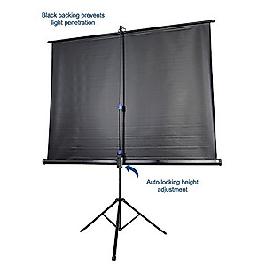 Finefurniture Portable HD Projector Screen with Tripod Stand,84 inch Diagonal 4:3 Outdoor Indoor Home Theater Projection Screens Foldable and Wrinkle-Free…