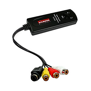 Diamond Multimedia VC500 One Touch VHS to Digital File, DVD Converter with Easy to use Software, Convert, Edit and Save For Win7,8,10,11