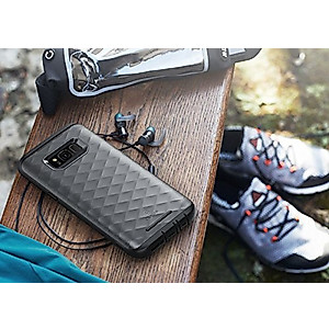 Clayco Galaxy S8+ Plus Case, [Hera Series] Full-Body Rugged Case with Built-in Screen Protector for Samsung Galaxy S8+ Plus (2017 Release) (Black)