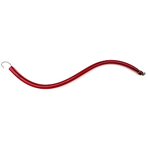 Trolling Tube Fishing Lure - Flexible - Great for Striped Bass and Other Game Fish (Translucent Red, 15 Inch)