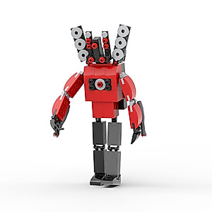 IVVTNHZ Skibidi Toilet Man Toy Building Blocks Set, Speakerman Titan, Speaker Titan Toy Ideas Toys Kids Toys Gift for Kids 6+ Boys or Girls (189 Pieces), M0659-23