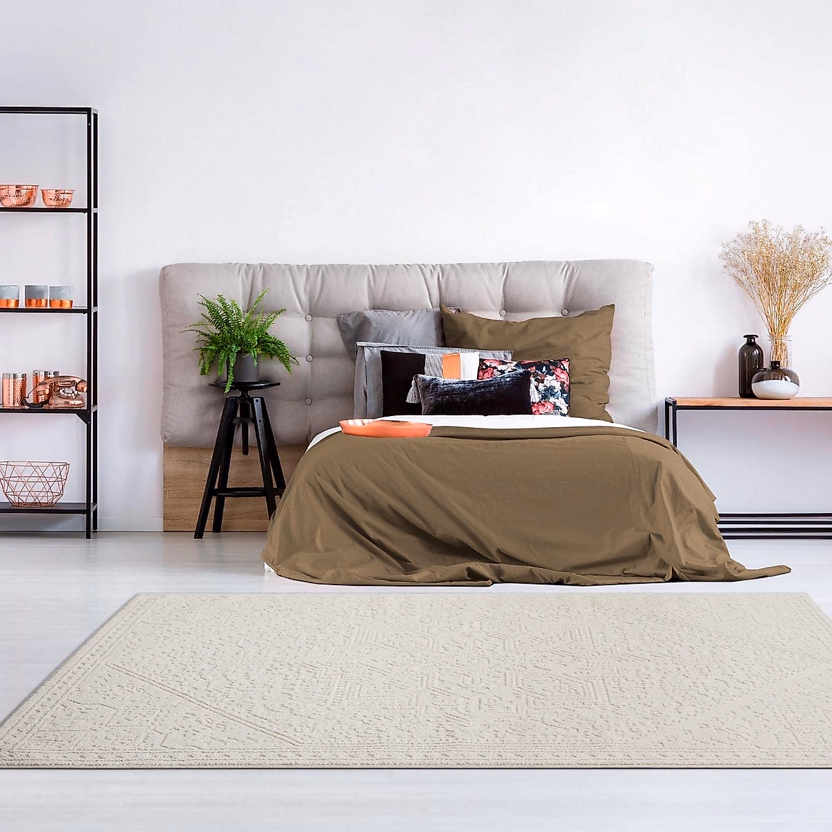 LUXE WEAVERS Moroccan Medallion Cream 8X10 Area Rug