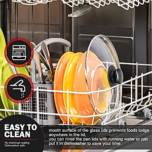 10 3/8" Glass Slow Cooker Lid SCRC507-Replacement for W Rival Slow Cooker 5 and 6 Quart Replacement Round Glass Lid