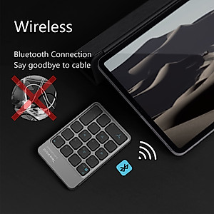 YESWORD X-20, Wireless Customizable Keyboard for Digital Drawing, Graphic Design, Photo Editing, Gaming, Office Work. Compatible with iPad/iOS/Mac/Android/PC