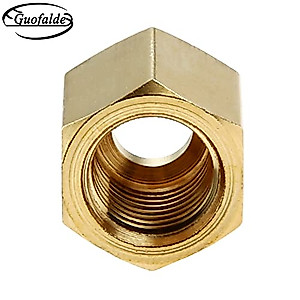 GUOFALDE 39 inch 1/4" Aluminum Tubing Kit, for Gas Water Heater,Furnace Heater, M10x1 Female and Male Nuts, Pilot Burner Tube Pipe Assembly Parts