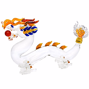 Aimee-JL 500ML/1000ML/1500ML Dragon Whiskey Decanter Set for Liquor, Scotch, Bourbon, Vodka (1500ml)