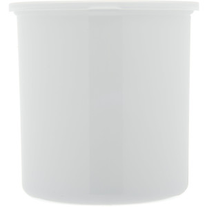 Carlisle FoodService Products Classic Round Storage Container Crock with Lid for Kitchen, Restaurants, Home, Plastic, 2.7 Quarts, White