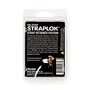 Jim Dunlop Vintage Nickel Dual Design Guitar Strap Locks (SLS1035VN)