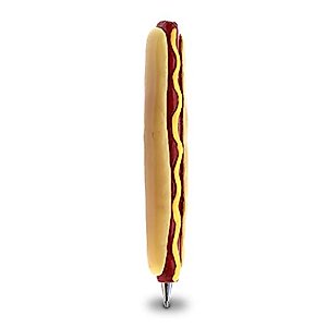 Planet Pens Hotdog Novelty Pen - Cool, Fun, Unique Kids & Adults Office Supplies Ballpoint Pen, Colorful Fast Food Writing Pen Instrument For School and Office