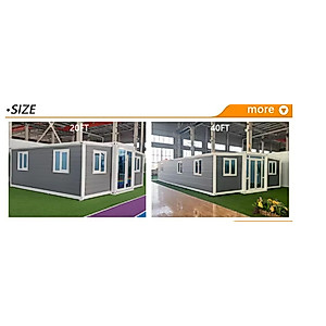 40 ft Mobile Home, Expandable Container House, 3 Bedrooms, One Living Room, One Kitchen, One Bathroom, 12KW Power Consumption Custom Design Container Mobile House Extendable Container House