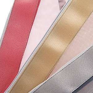 Sea Team 6pcs Multicolored Portable Travel Toiletry Pouch Nylon Mesh Cosmetic Makeup Organizer Bag with Zipper (ST-CB0616)