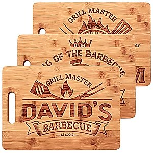 Gifts for Dad, Personalized Dad Cutting Board, Gifts For Dad, Grill Master | 9 Designs | Dad Gifts from Daughter, Wife - Grandpa Gifts from Grandchildren