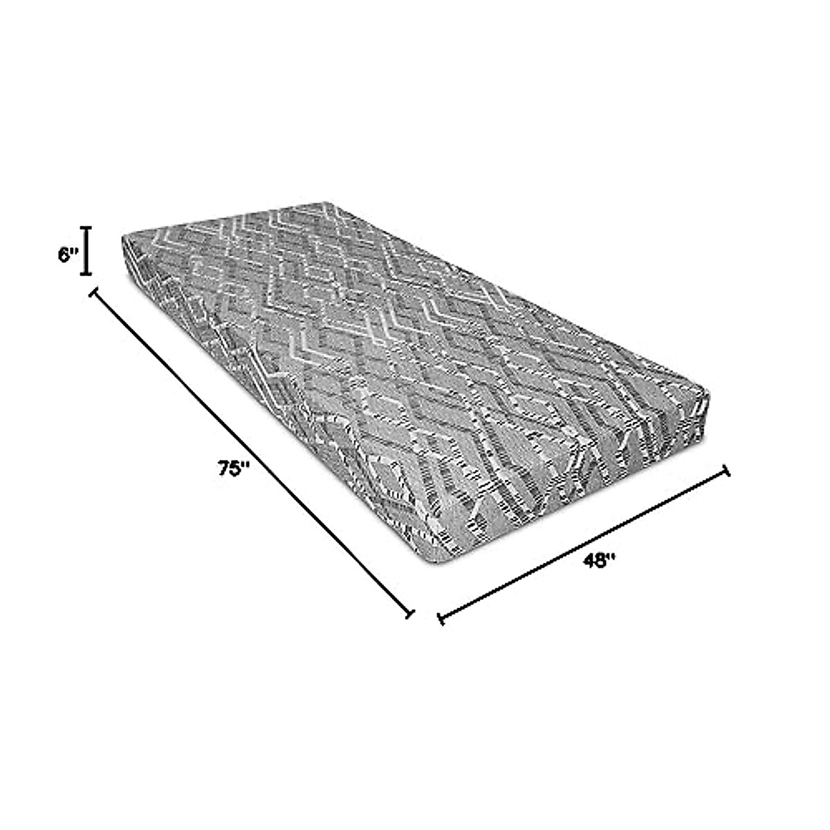 RV Elite Premium Grade Cool Gel Memory Foam Bunk Mattress, 6" RV Short Full