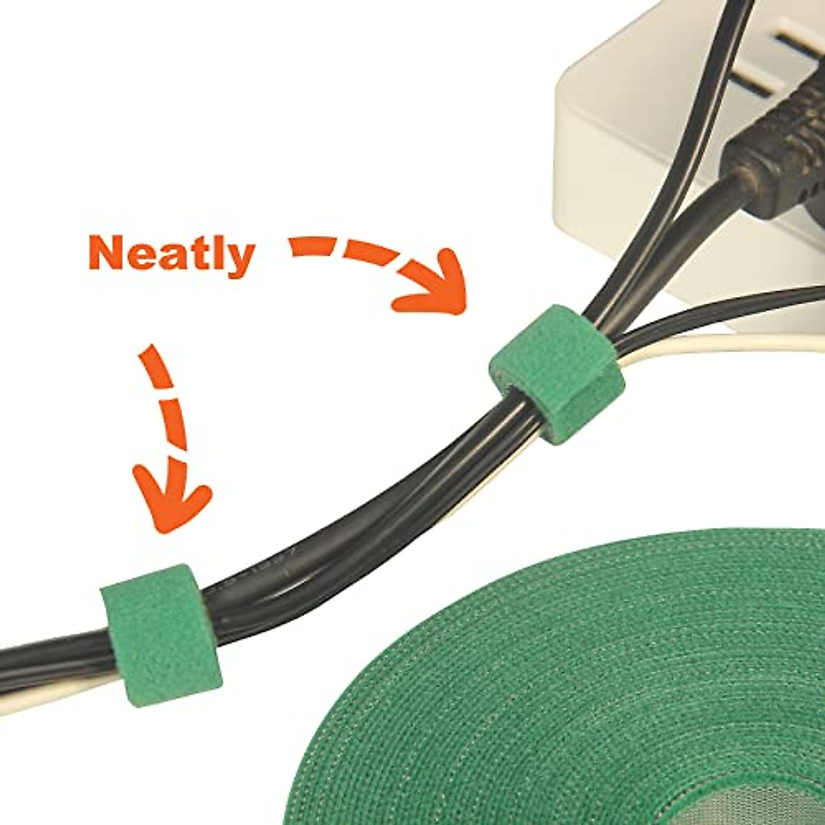 Reusable Plant Ties Velcro Straps,Green Nylon Plant Tie Strap Gardening ...