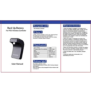 chengzui Changing Kit for PS5 Battery 1800mAh for PS5 Controller Rechargeable Battery Pack Charger for PS5 Handle Rechargeable Battery Pack