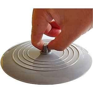 6InDia Bath Tub Stopper Rubber Water Stopper,Kitchen Sink Stopper Drain Plugs for Kitchen, 2Pcs Silicone Floor Drain Cover, Bathroom and Laundry