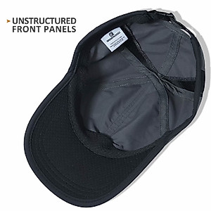 GADIEMKENSD Mens Hats Baseball Cap UPF 50+ Sun Quick Dry Lightweight Breathable Trucker Hat Outdoor Hiking Fishing Run Golf Sports Mesh Hats Running Hat Quick Drying for Men Women Mens Dark Gray XL