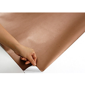 Peel and Stick PVC Instant Floral Decorative Self-Adhesive Film Countertop Backsplash Dotted Flower Bronze Pearl (MG5165-3 : 2.00 Feet X 6.56 Feet)