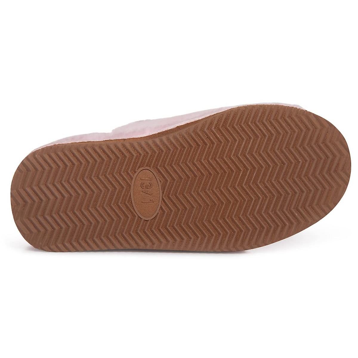 Lucky Brand Girls Plush Bootie Slippers, Fuzzy Rubber Sole Bedroom Slipper Booties, Little Kids Cozy Fluffy House Shoes Boots, Pink, Size 2-3