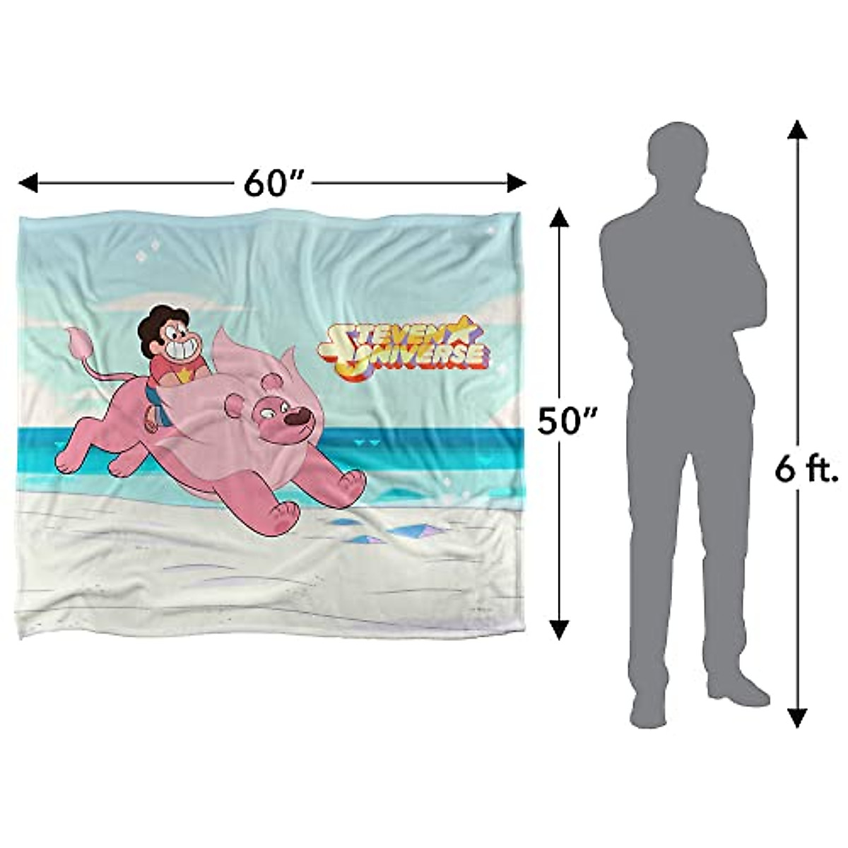 Steven Universe Steven and Lion Officially Licensed Silky Touch Super Soft Throw Blanket 50" x 60"
