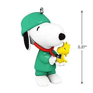Hallmark Keepsake Christmas Ornament 2020, Peanuts Spotlight on Snoopy Doctor (1499QXR9194)