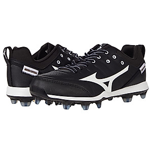 Mizuno womens 9-spike 9 Spike Advanced Finch Elite 5 TPU Molded Softball Cleat, Black/White, 7.5 US