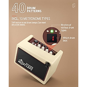 Donner 39 Inch TL Electric Guitar & Mini Guitar Amp Digital, 5W Wireless Small Electric Guitar Amplifier, Cyclops Guitar Combo Amp with 7 Amplifier Models 3 Types of Effects: Mod, Delay, Reverb and Dr