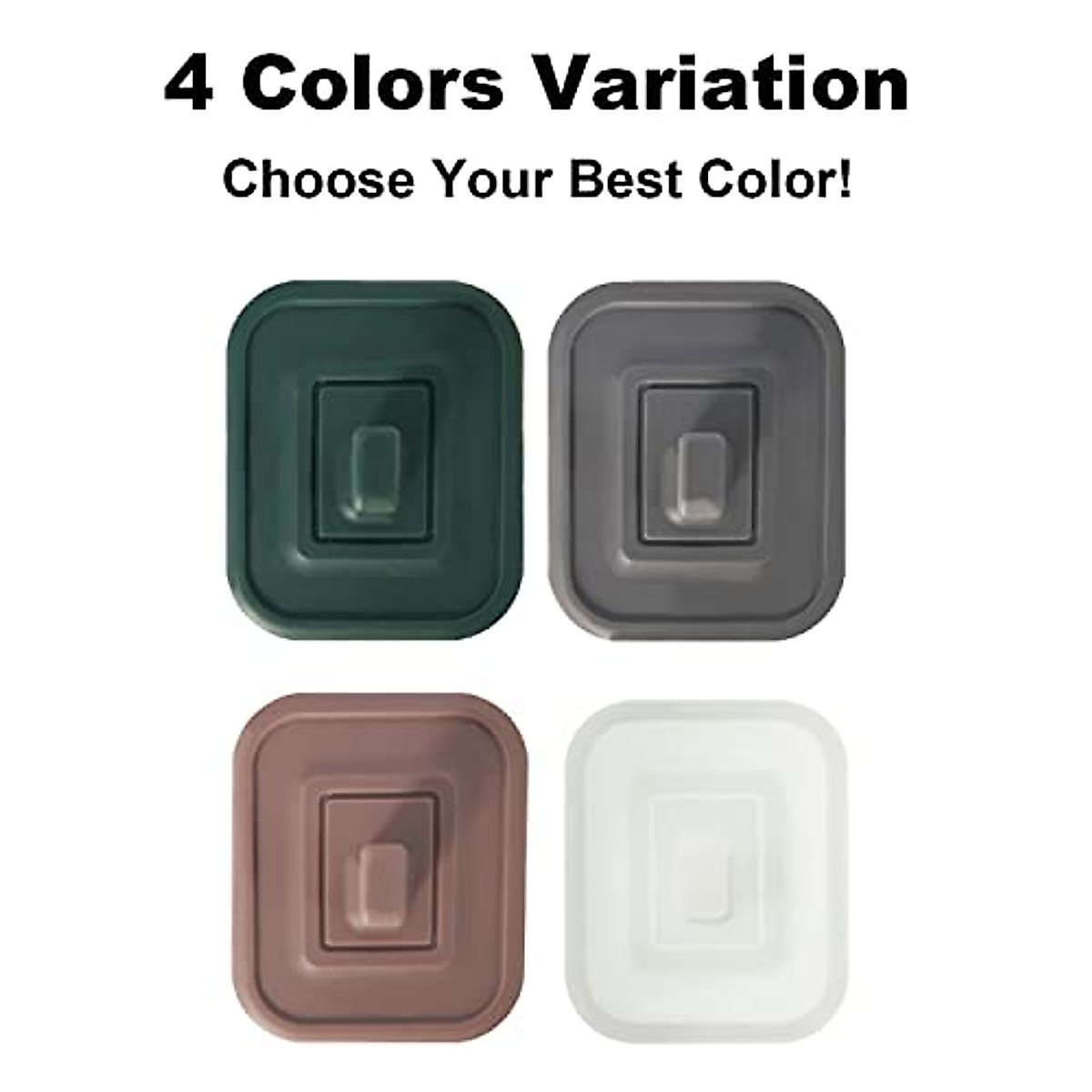 carrotez Silicone Refridgerator Kitchen Multipurpose Hook, Easy Attachable & Easy Removable, Washable Hook for Student, Family, Dorm, Home, Garage - Semitransparent