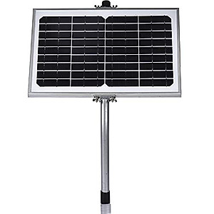 SUNER POWER 10 Watt Solar Panel Powered Charger Kit + + Tubular Mount Bracket for Automatic Gate Opener, Electrical Fence, etc