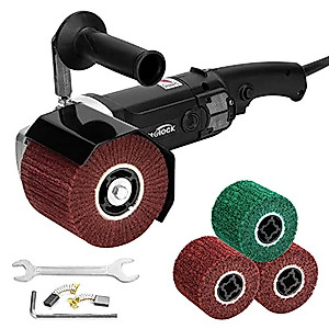 Autolock Metal Burnishing Machine,Electric Sander Polisher, With 4 Burnishing Wheels for Metal and Stainless Steel Polishing