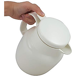 Helios Mondo Push Vacuum Jug White 1 Litre