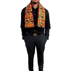 African Kente Stole, Kente Scarf, Sash, Kwanzaa, Choir, Black History, Graduation, African Pattern, Table Runners