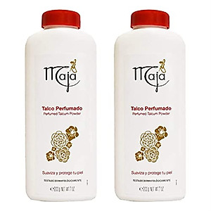 Maja Perfumed Talcum Powder-Talco Perfumado 7 oz. 2-PACK